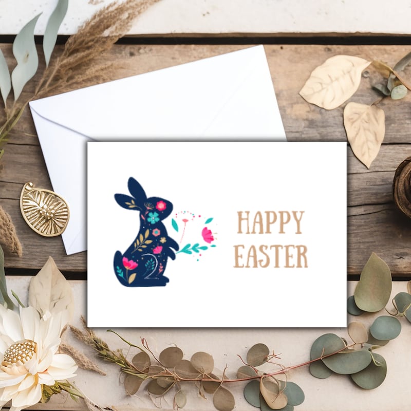 Diy Easter Card - Etsy