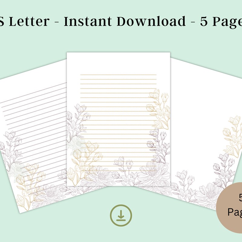 Pretty Writing Paper - Etsy