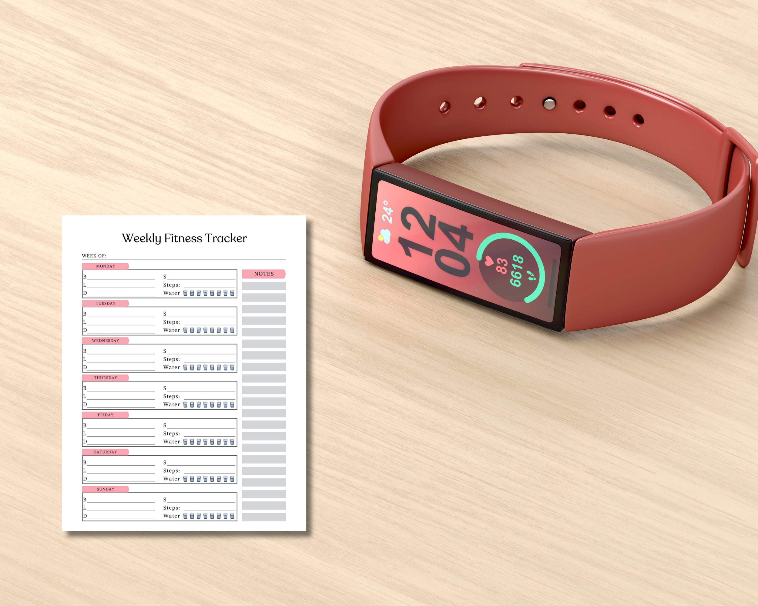 Step Tracker Digital, Step Tracker List Printable, Step Tracker ...