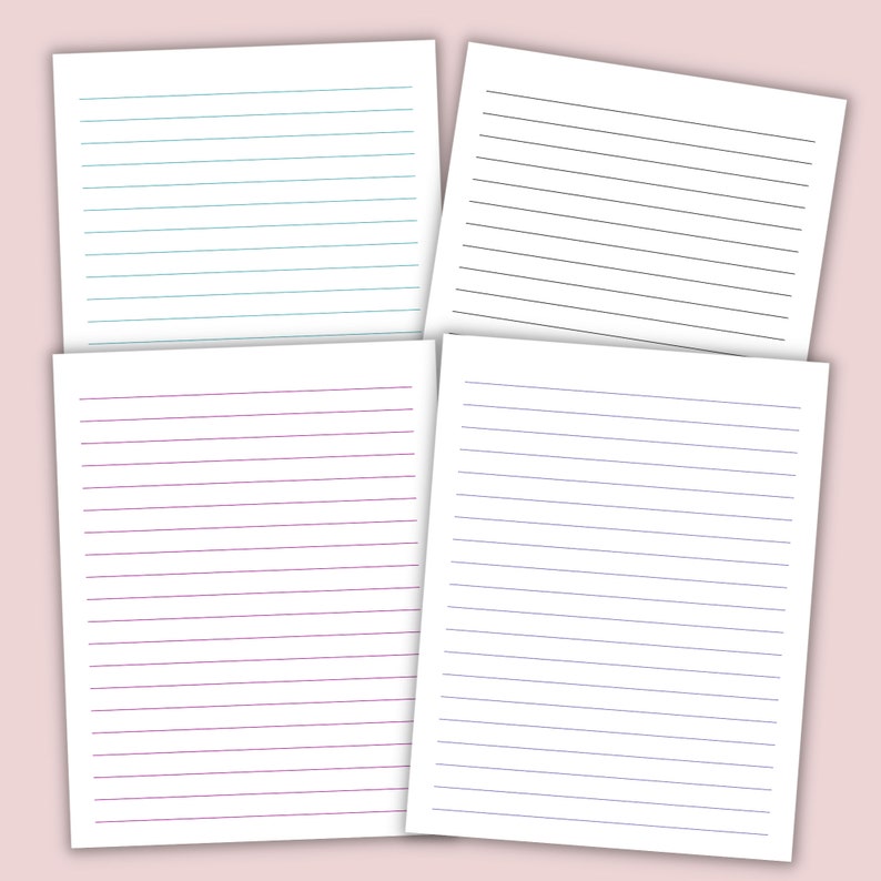 Papel rayado para escribir, papel rayado digital, hojas rayadas para ...