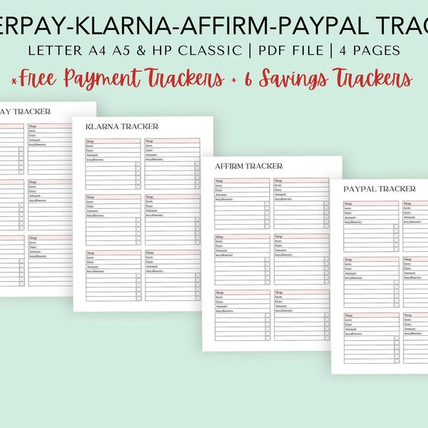 Affirm Pay Tracker - Etsy