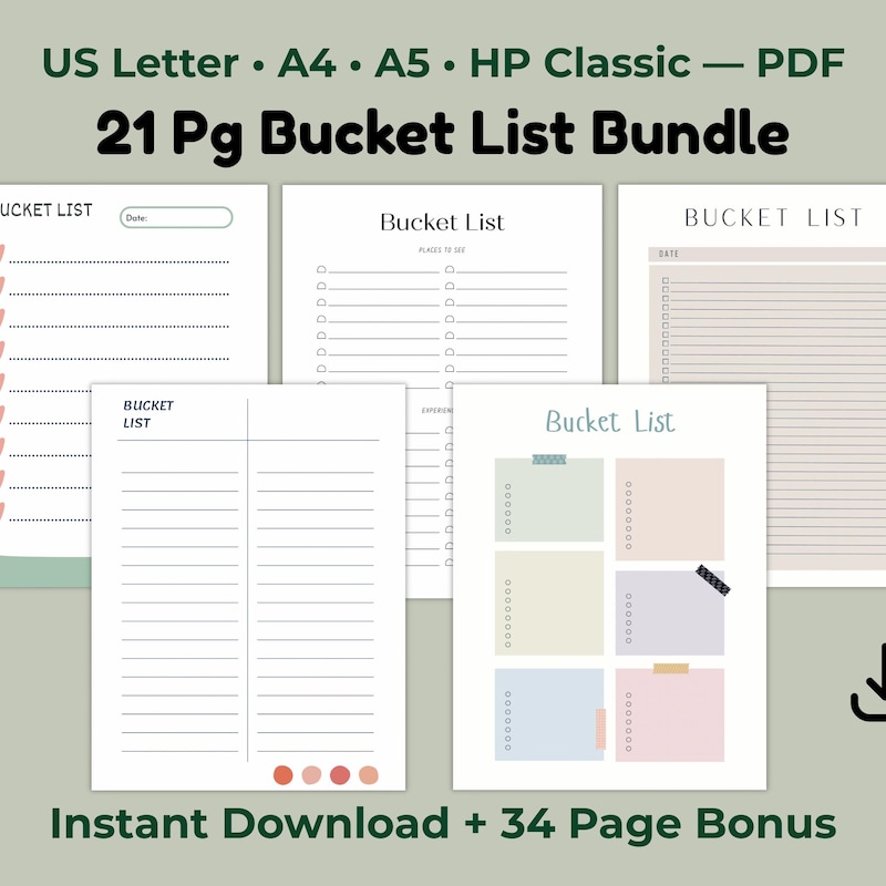 Items List Template - Etsy UK