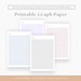 Colored Graph Paper, Digital PDF File, US Letter A4 A5 - Etsy