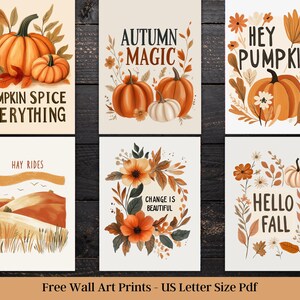 Fall Writing Paper Printable, Pumpkin Stationery Set, Autumn Letter ...