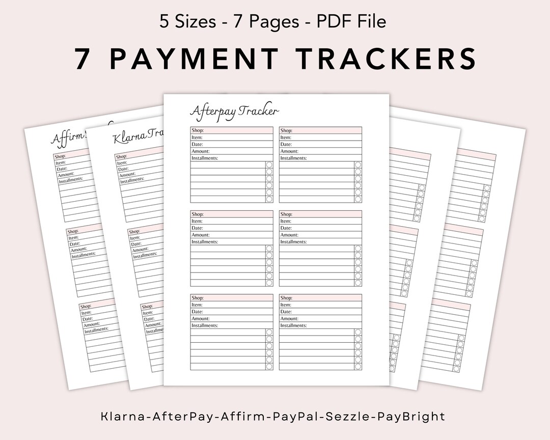 Payment Tracker Digital, Payment Tracker Afterpay Klarna Affirm Paypal ...