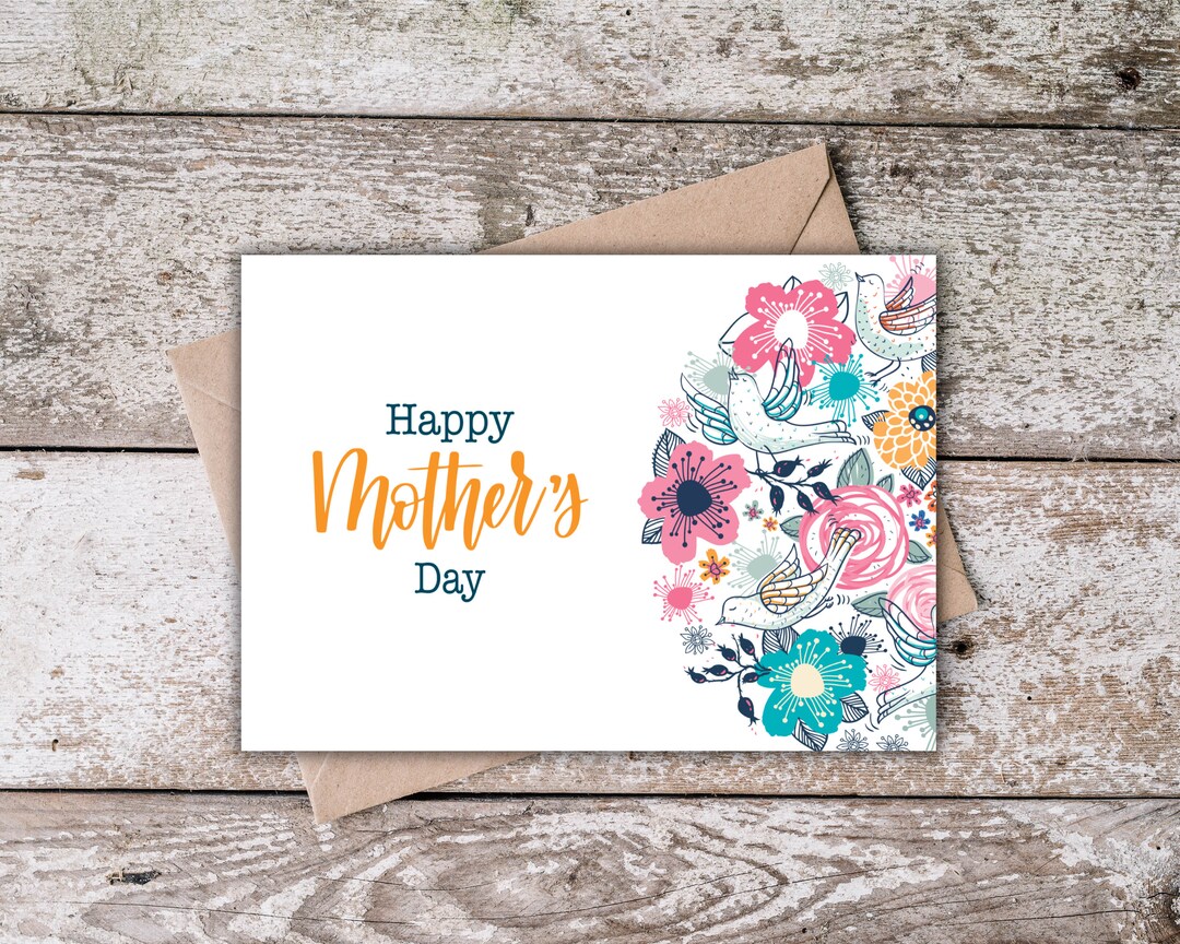 Mother's Day Card Printable, Digital Mothers Day Card, Happy Mothers ...