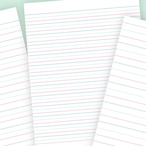 Handwriting Paper Digital, Handwriting Paper Printable, Practice ...