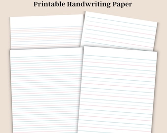 Handwriting Paper Digital, Handwriting Paper Printable, Practice ...