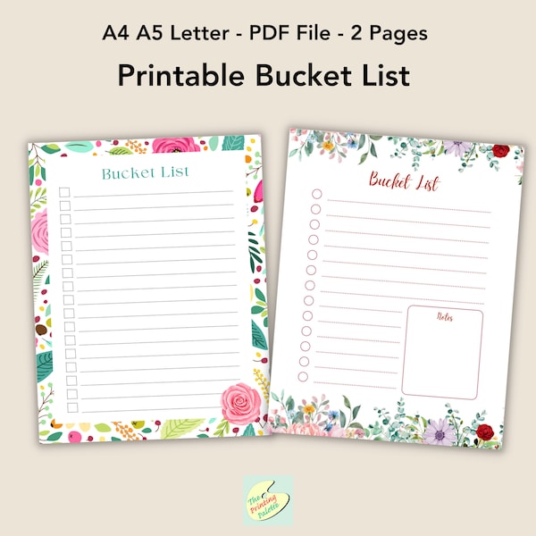 Bucket List - Etsy