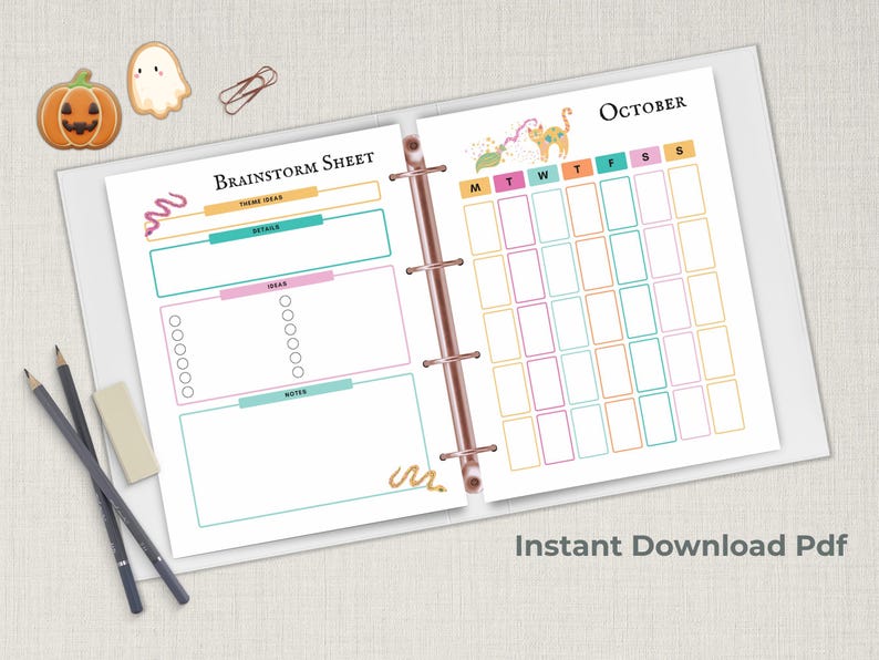 Halloween Party Planner Printable, Checklists & Calendars, Digital PDF ...