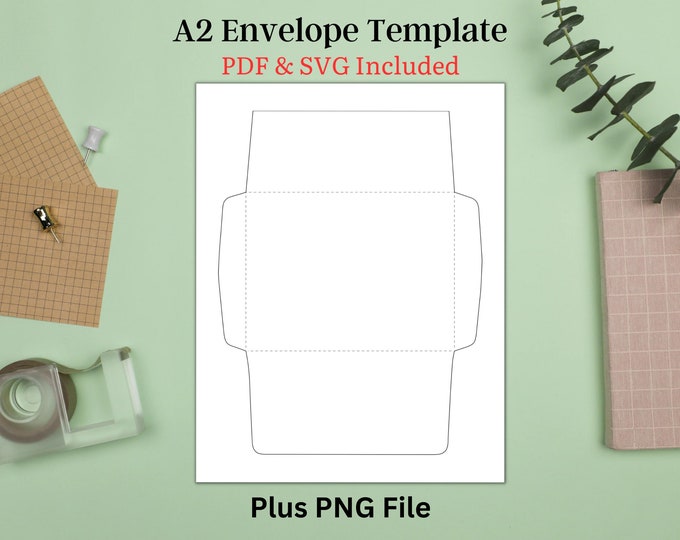 Plantilla de sobre imprimible, A7 5 x 7, para tarjetas de felicitación ...