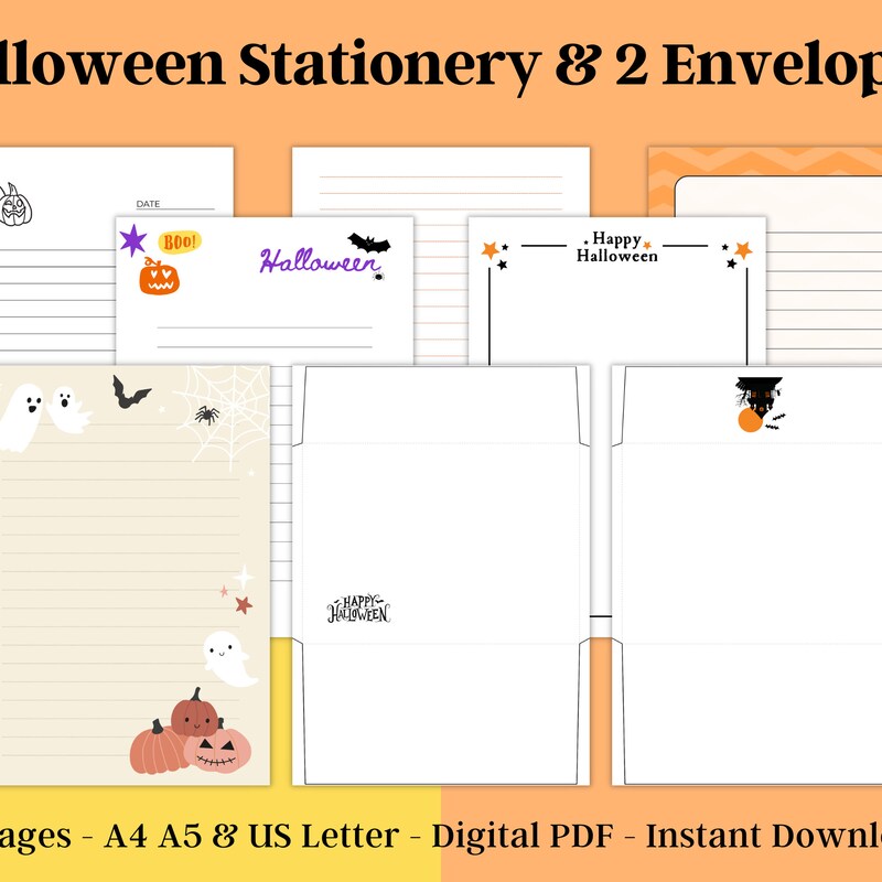 Halloween Stationary - Etsy