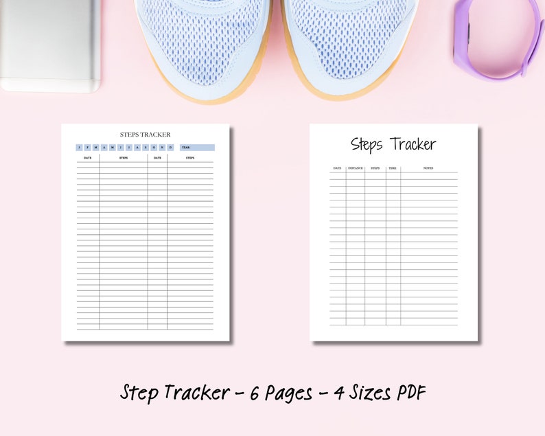 Step Tracker Digital, Step Tracker List Printable, Step Tracker ...