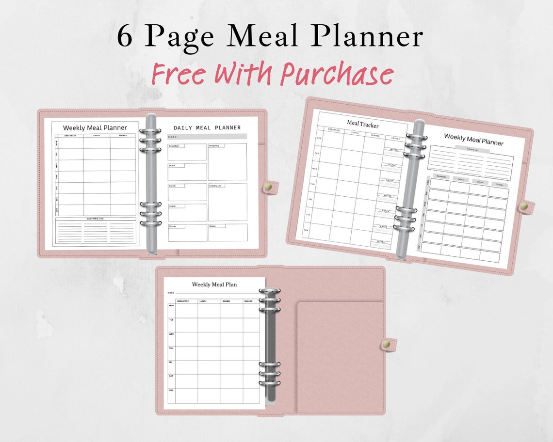 Grocery Shopping List, Meal Planning Template, Digital PDF File, Us ...