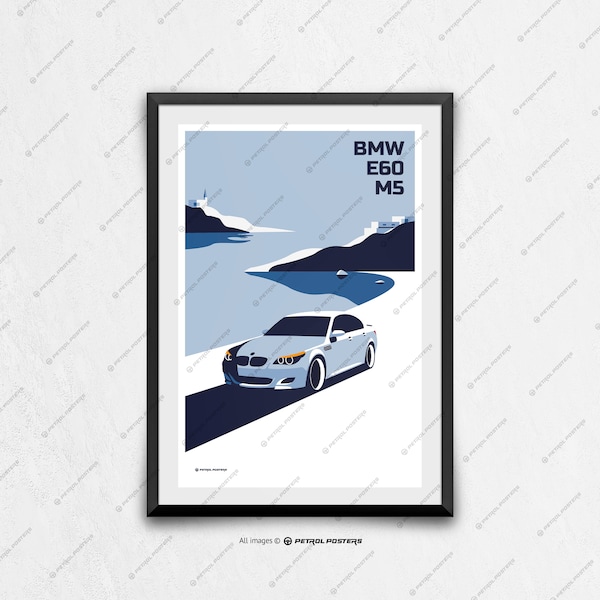 Bmw E60 Poster - Etsy