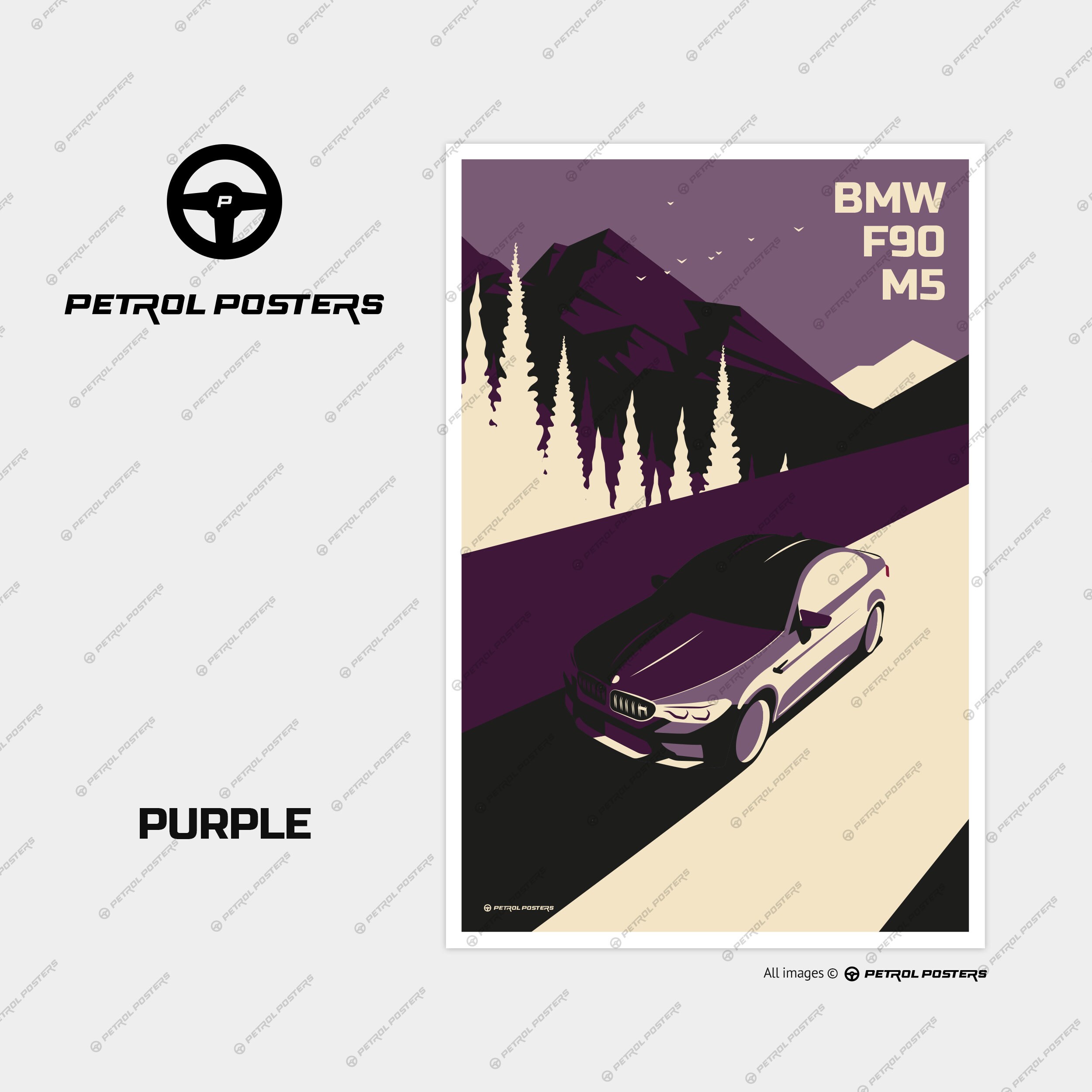 BMW F90 M5 Art Print: Automotive Wall Art - Etsy