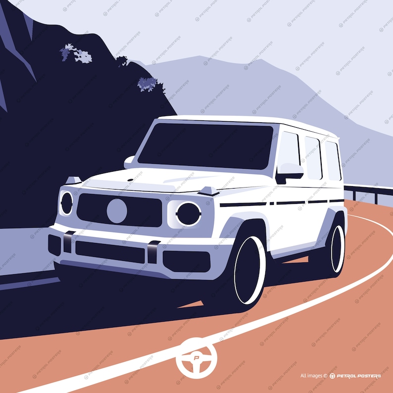 Mercedes Benz G Class Art Print: Automotive Wall Decor - Etsy