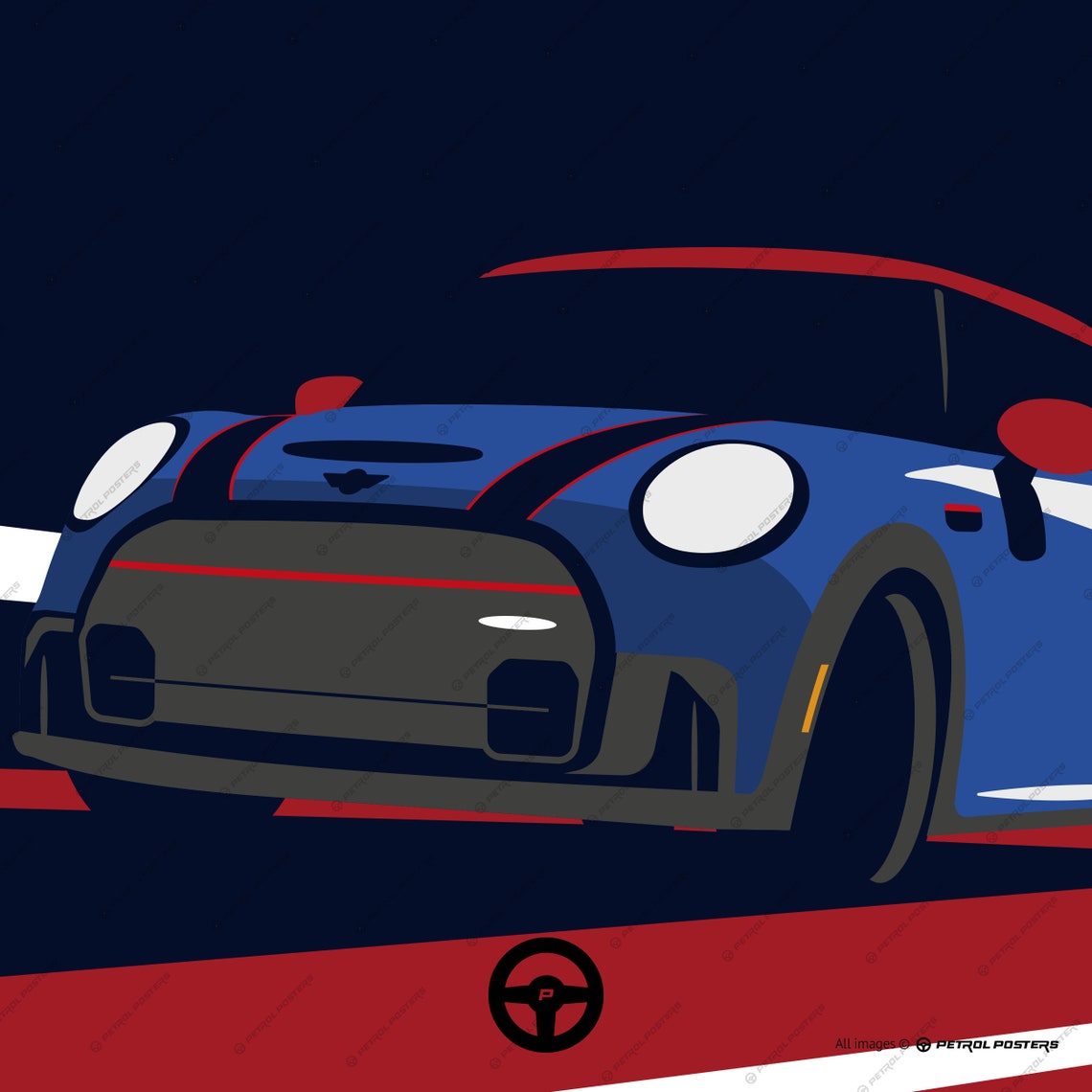 MINI Cooper JCW Art Print: Automotive Wall Art - Etsy