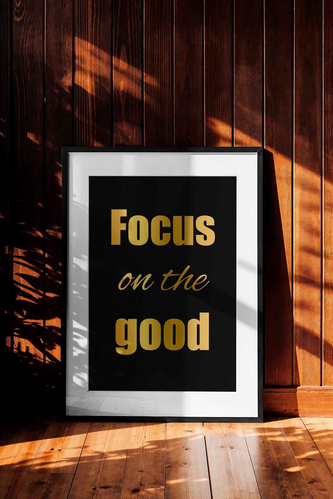 Gold Wall Art – Motivational Quote Print – Customizable Black and Gold ...
