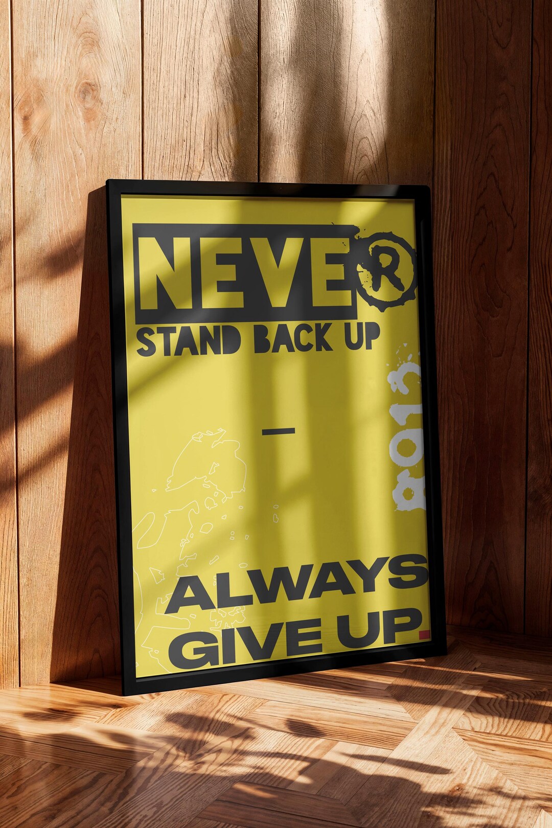 Sarcastic Anti-motivational Poster: Never Stand Back up (digital ...