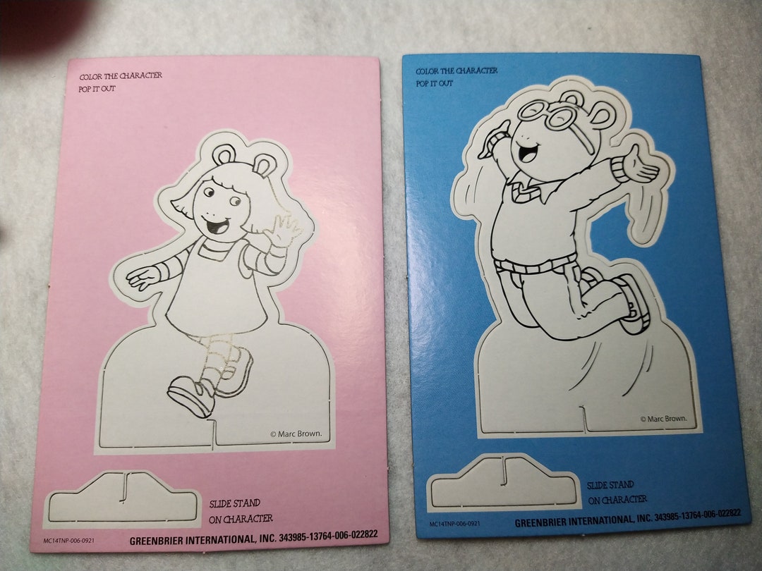 Arthur PBS Kids Craft Kit: Coloring, Stickers, Activity Pad - Etsy