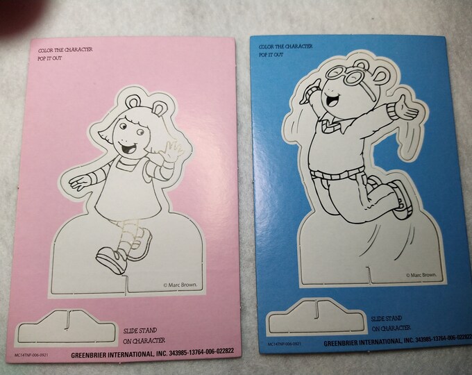 Arthur PBS Kids Craft Kit: Coloring, Stickers, Activity Pad - Etsy