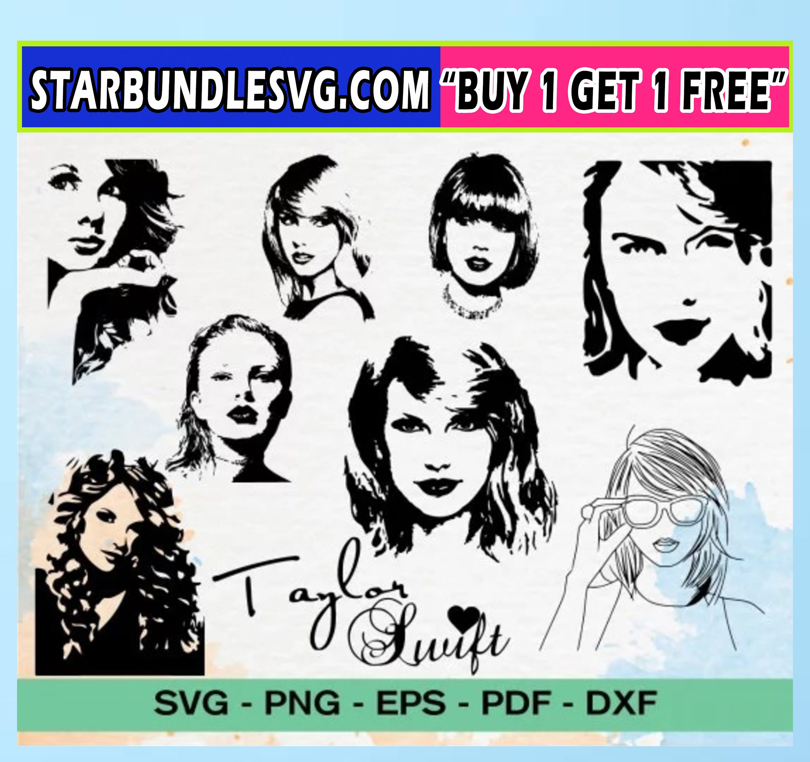 Taylor Swift Svg Bundle Taylor Swift Svg Country Music Svg | Etsy