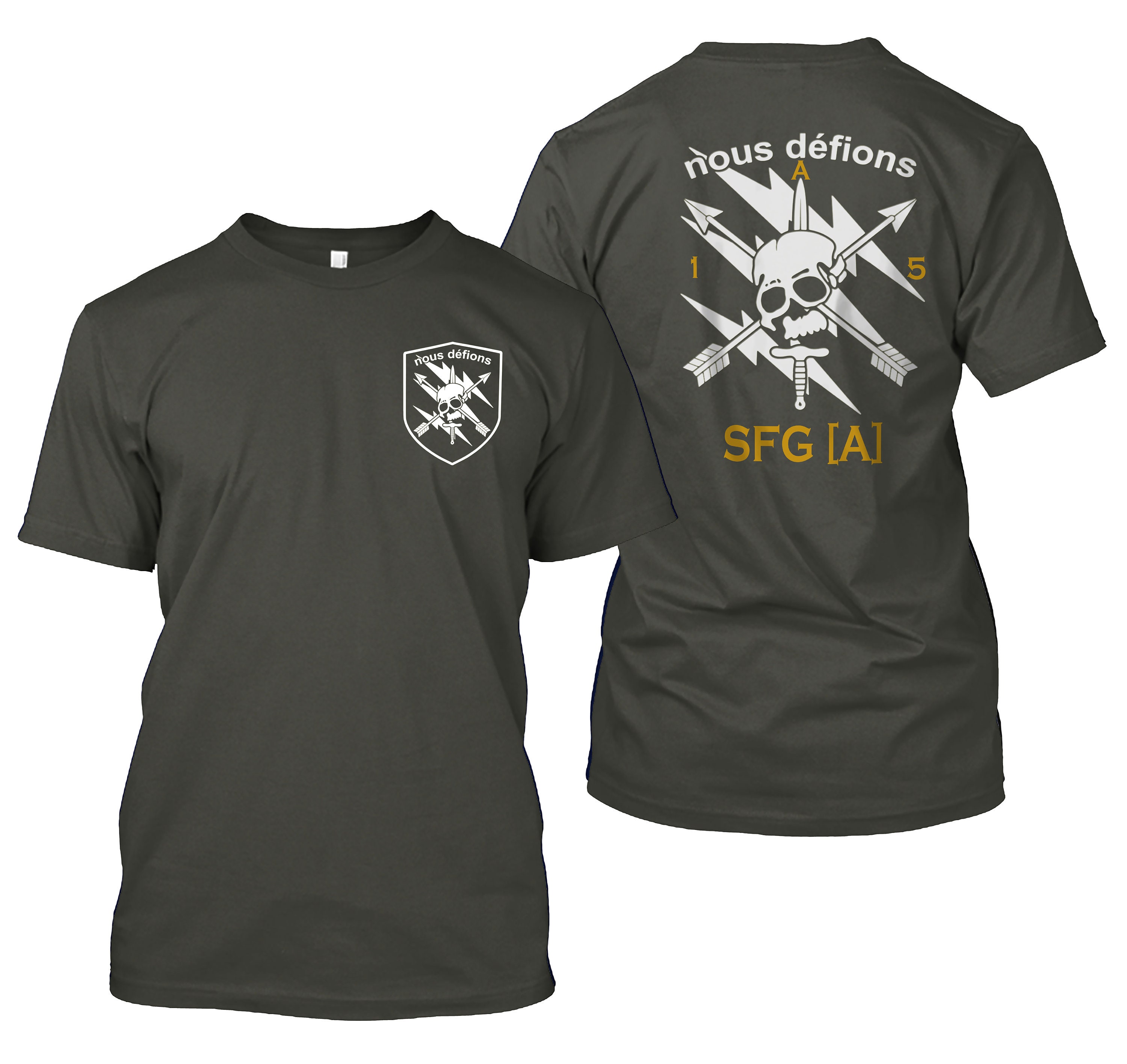 New 5TH Special Forces Group SFG(A) Nous Defions Double sided tshirt ...