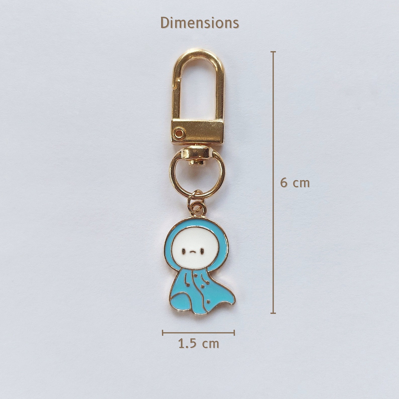 Cute Enamel Rainy Weather Doll Keychain & Phone Strap - Etsy