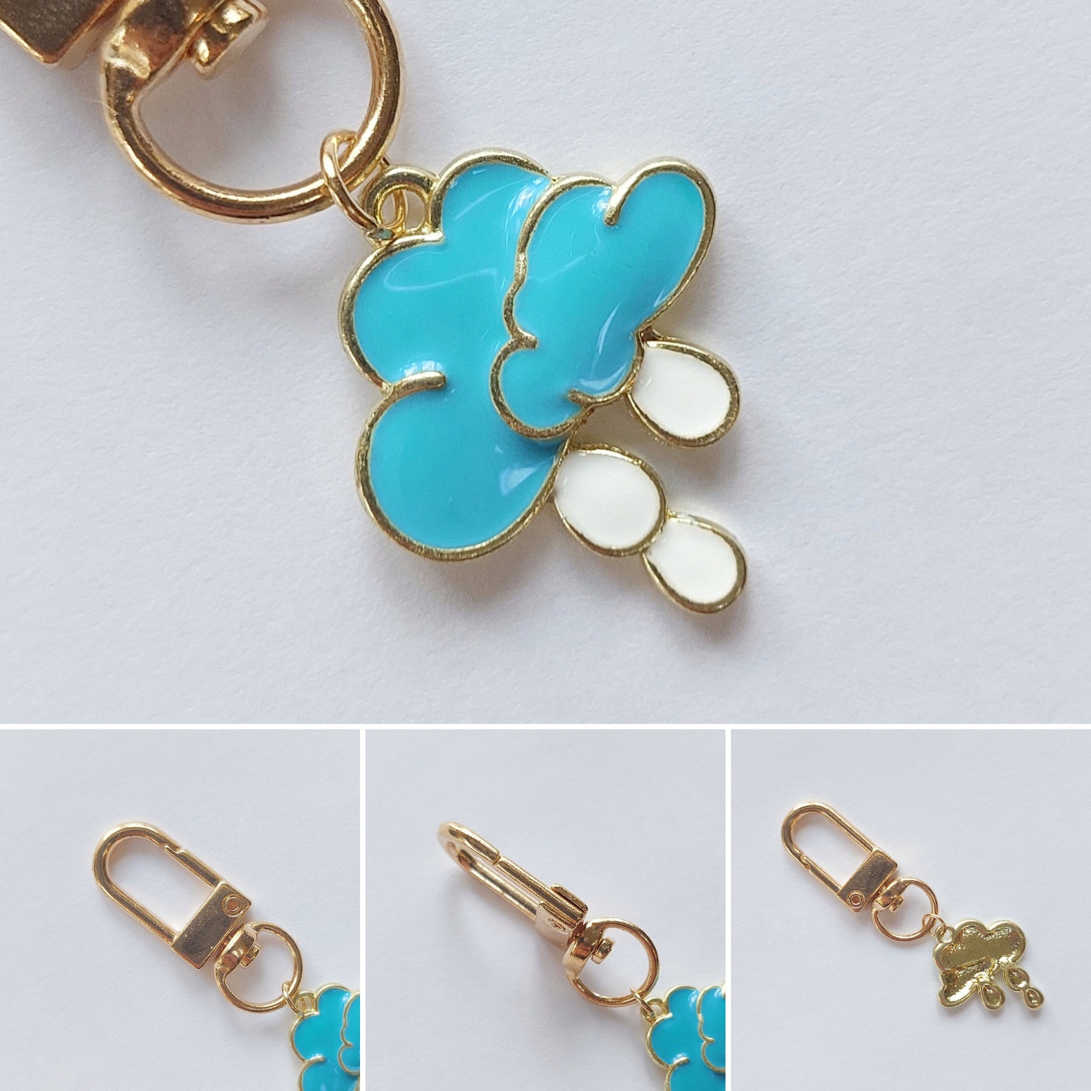 Cute Enamel Rainy Weather Doll Keychain & Phone Strap - Etsy