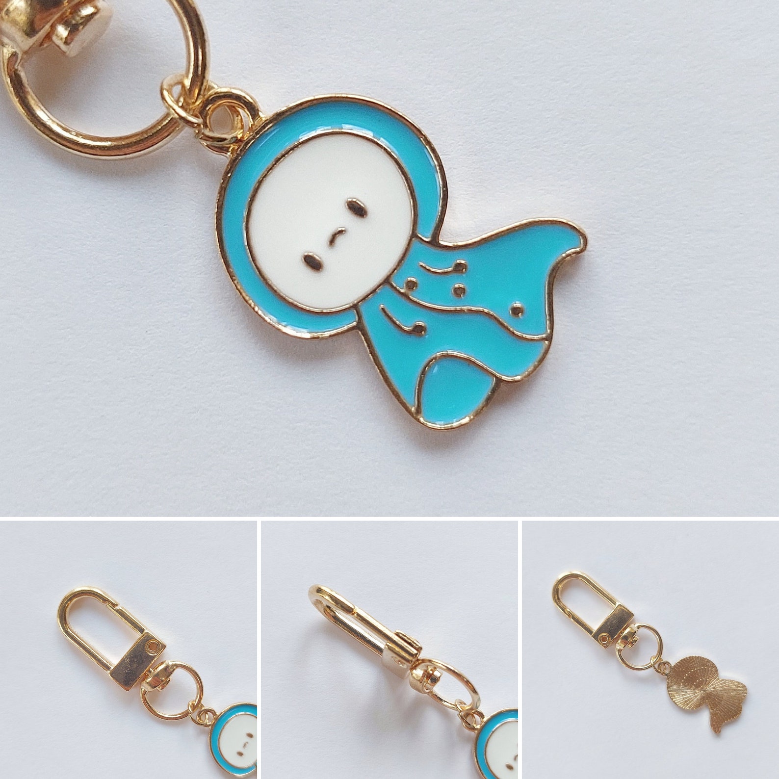 Cute Enamel Rainy Weather Doll Keychain & Phone Strap - Etsy