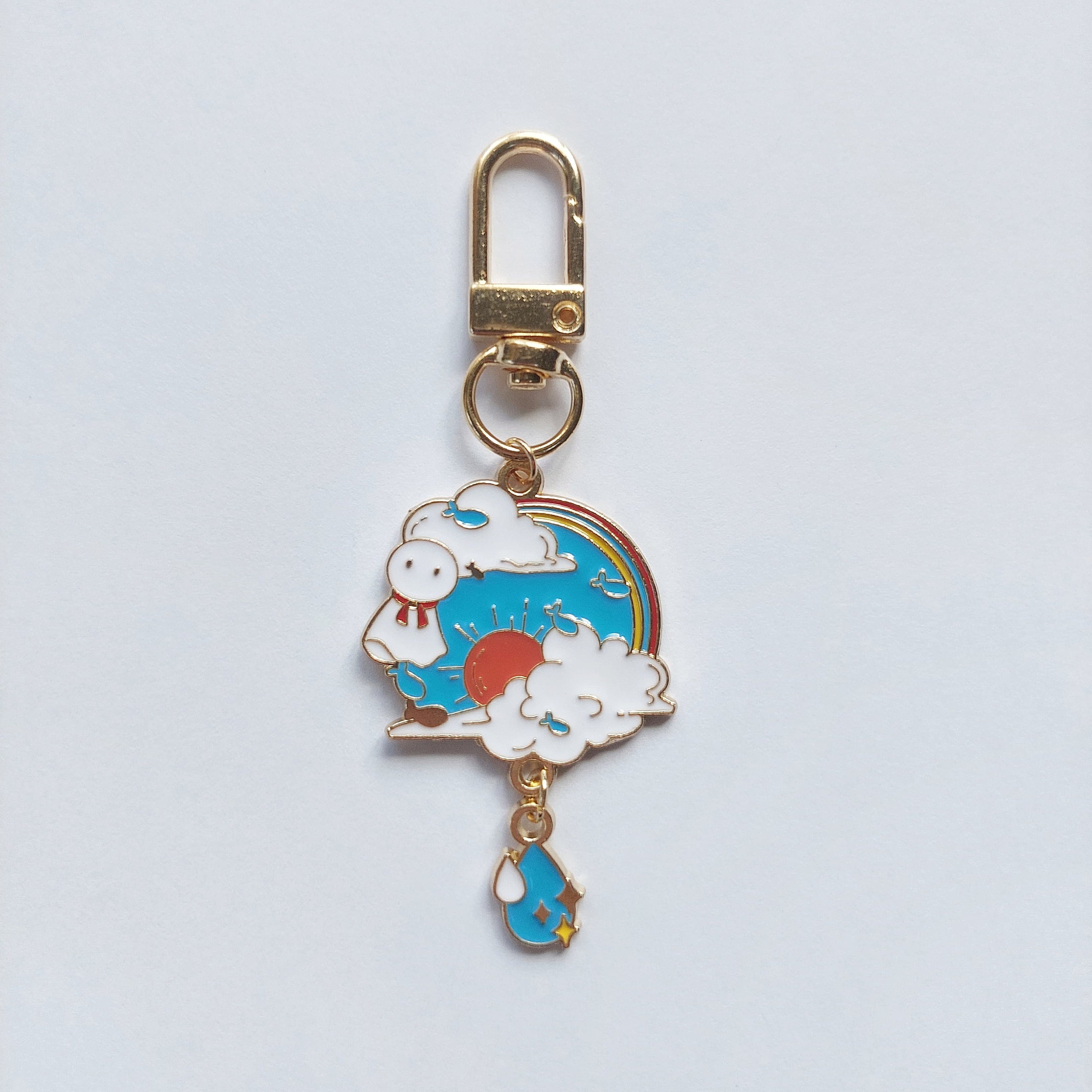 Cute Enamel Weather Doll Keychain - Etsy