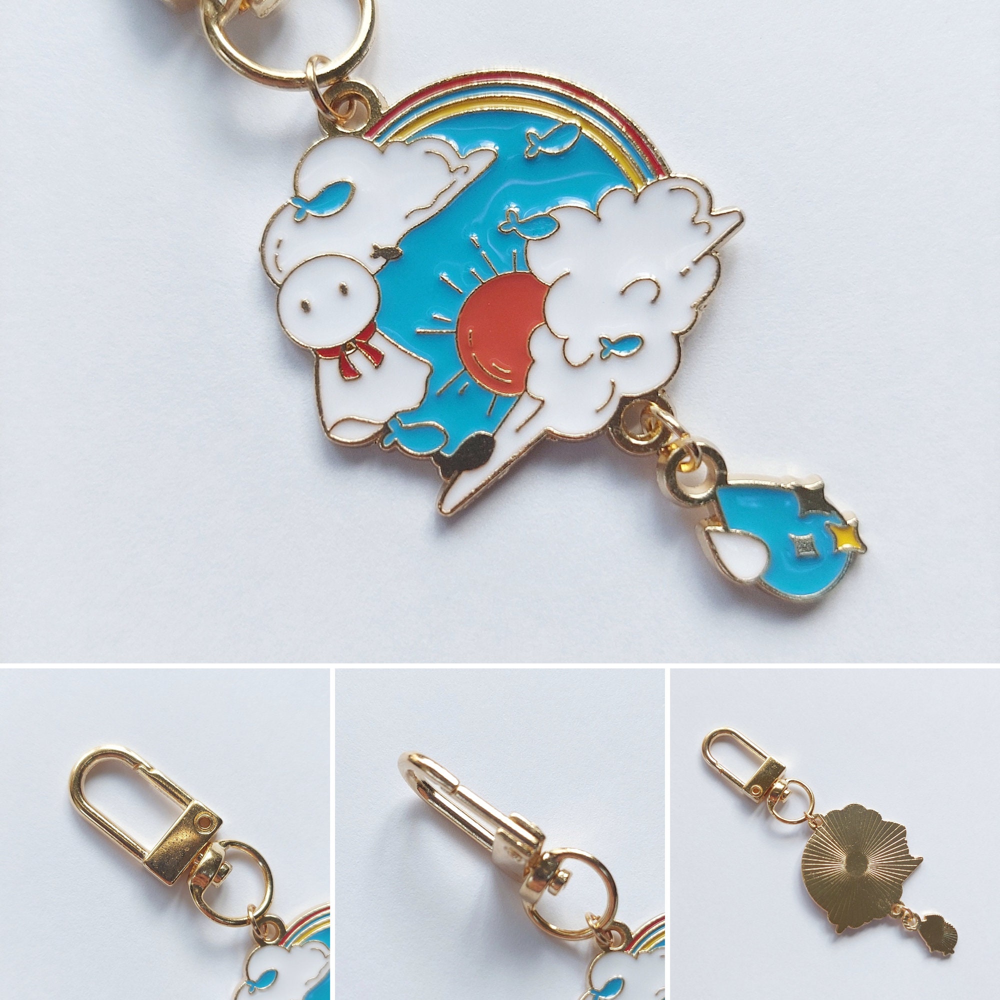 Cute Enamel Weather Doll Keychain - Etsy