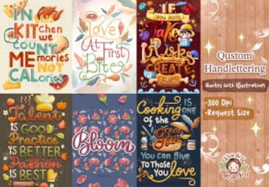 Custom Lettering Illustrations Custom Design Lettering Quotes ...