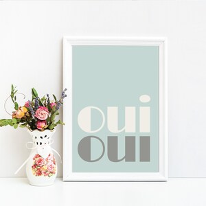Bathroom Prints, Oui Oui, French Powder Room Poster, Salle De Bain ...