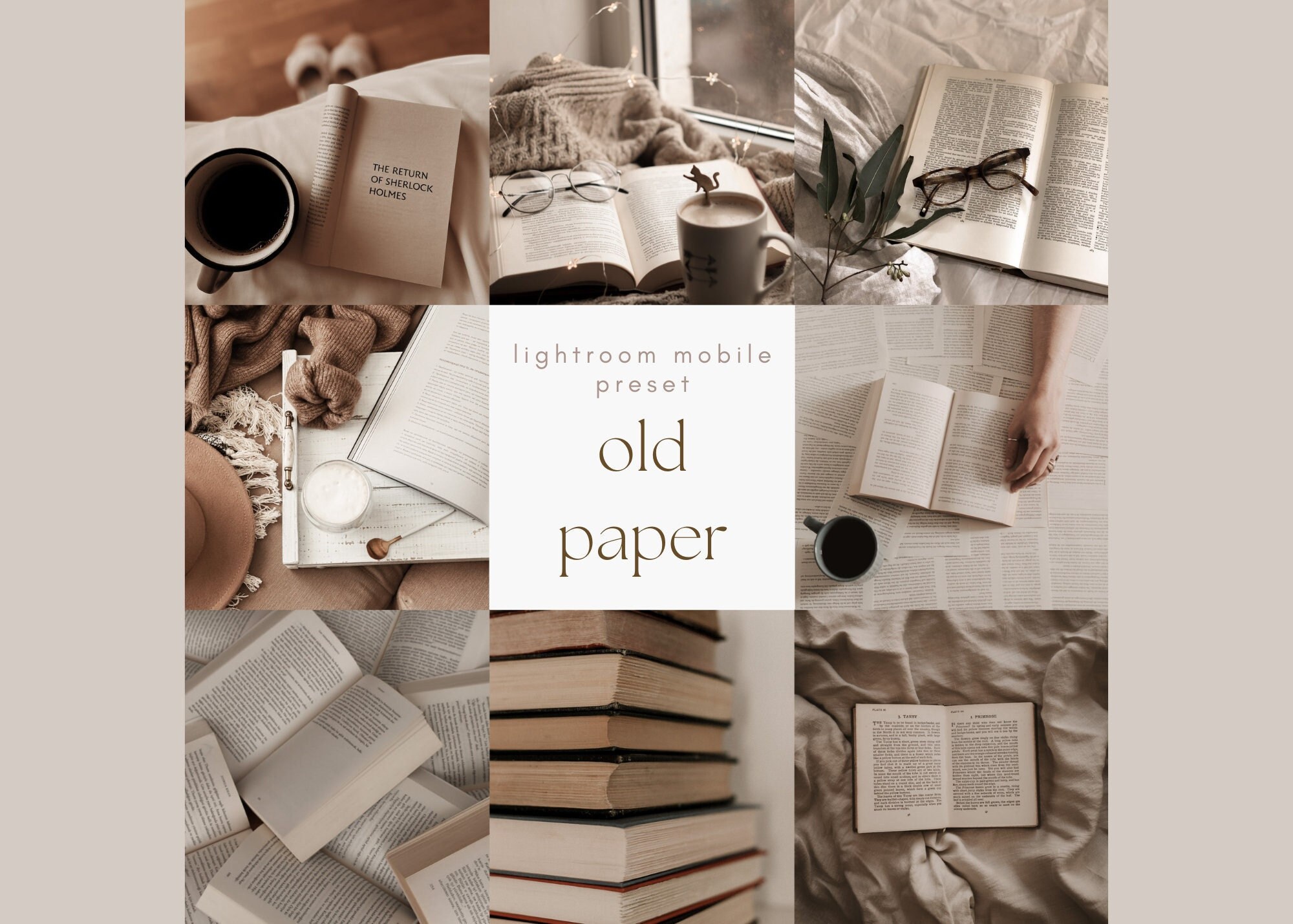 Aesthetic Lightroom Mobile Preset | Old Paper | Bookstagram Filters ...