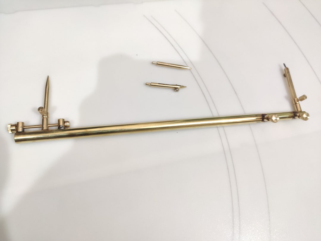 Full Brass Beam Compass 30"inches Drafting Work, Drawing Tool - Etsy