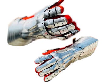Stainless Steel Medieval Gothic Gauntlets Knight Armor Gloves - Etsy