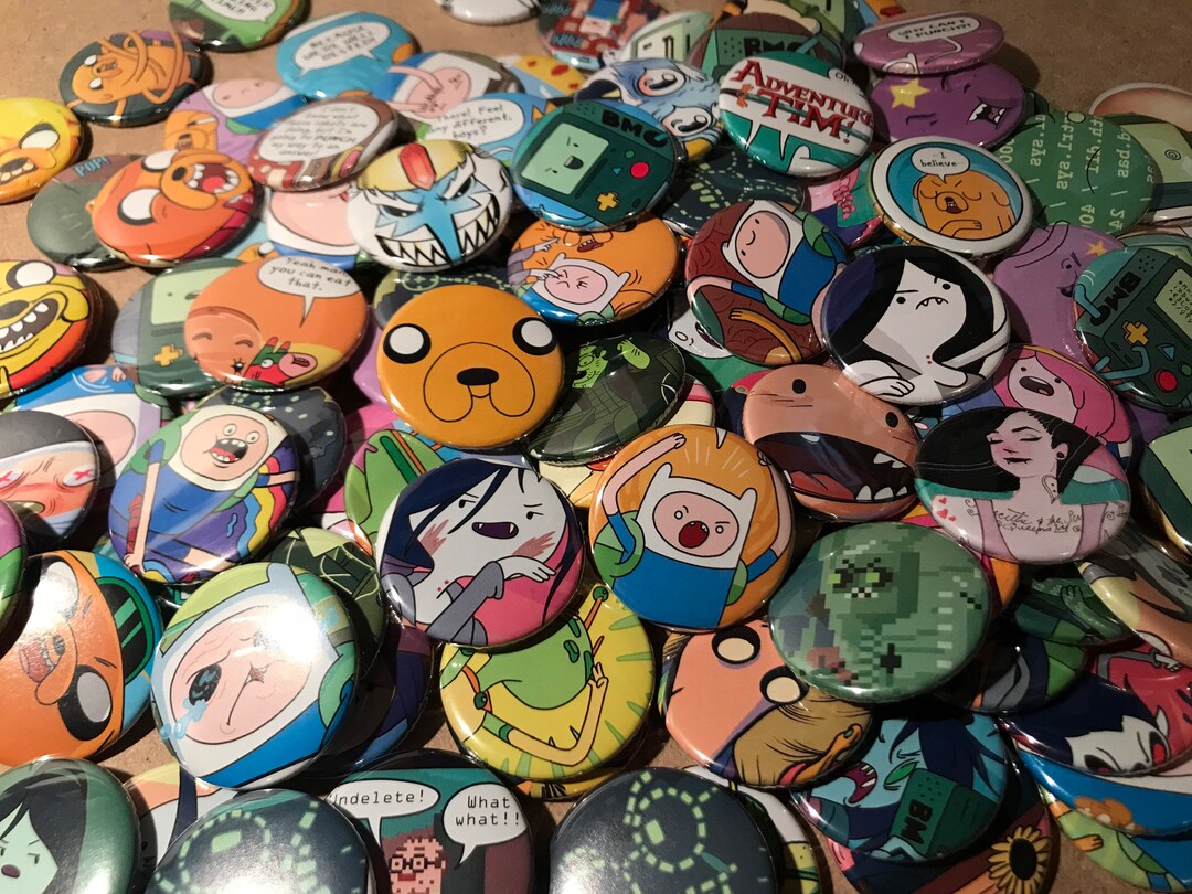 Adventure Time Magnets 1.5in Real Comic Buttons: Finn Jake Princess ...