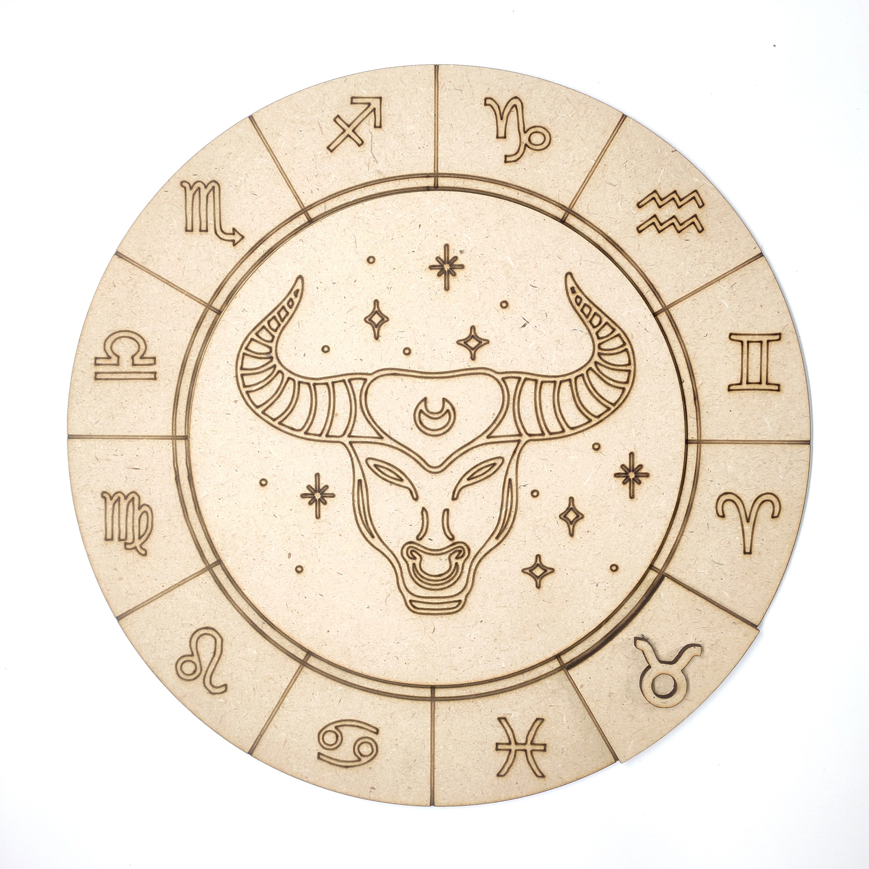 Taurus Zodiac Sign Cut File for Glowforge and Laser Zodiac - Etsy