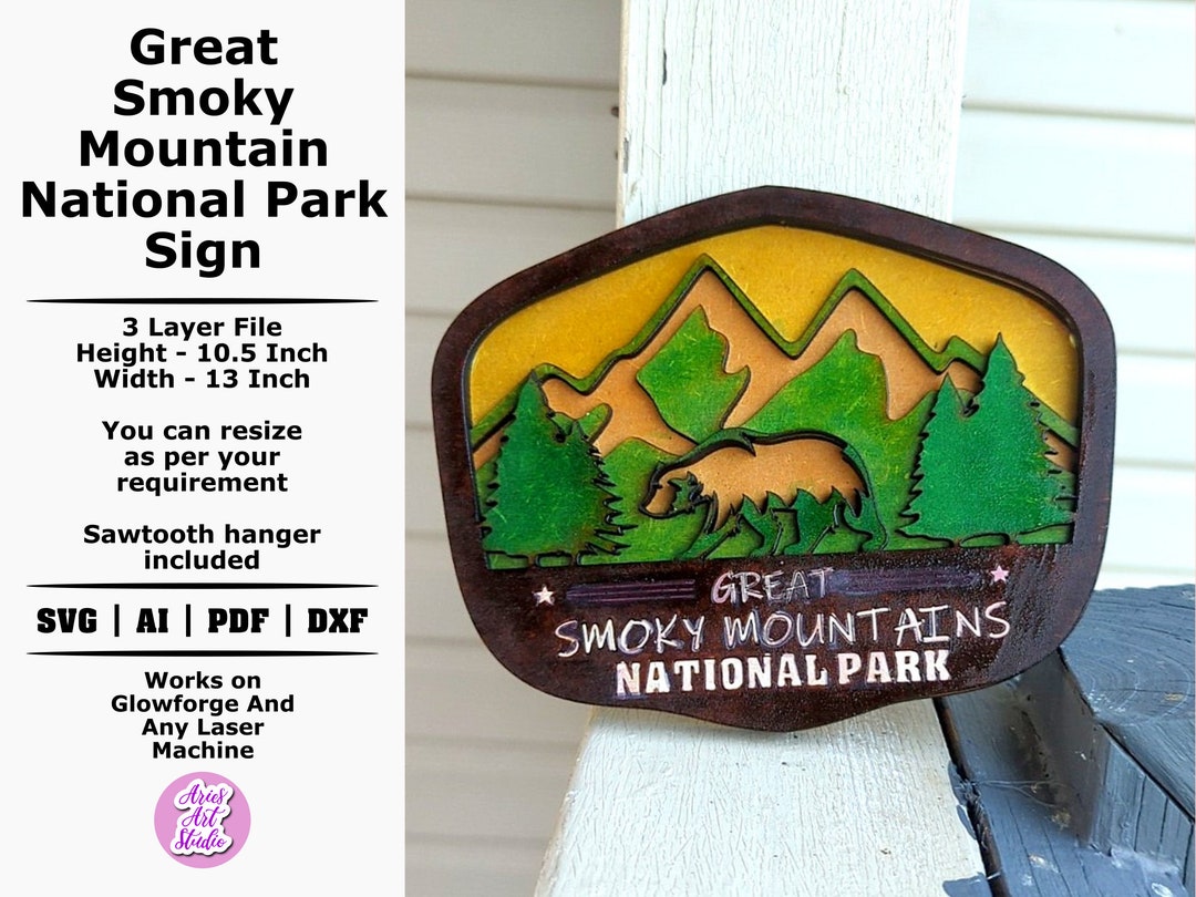 National Park Sign, Lake Mead Multilayer Sign, Adventure Forest Trek ...