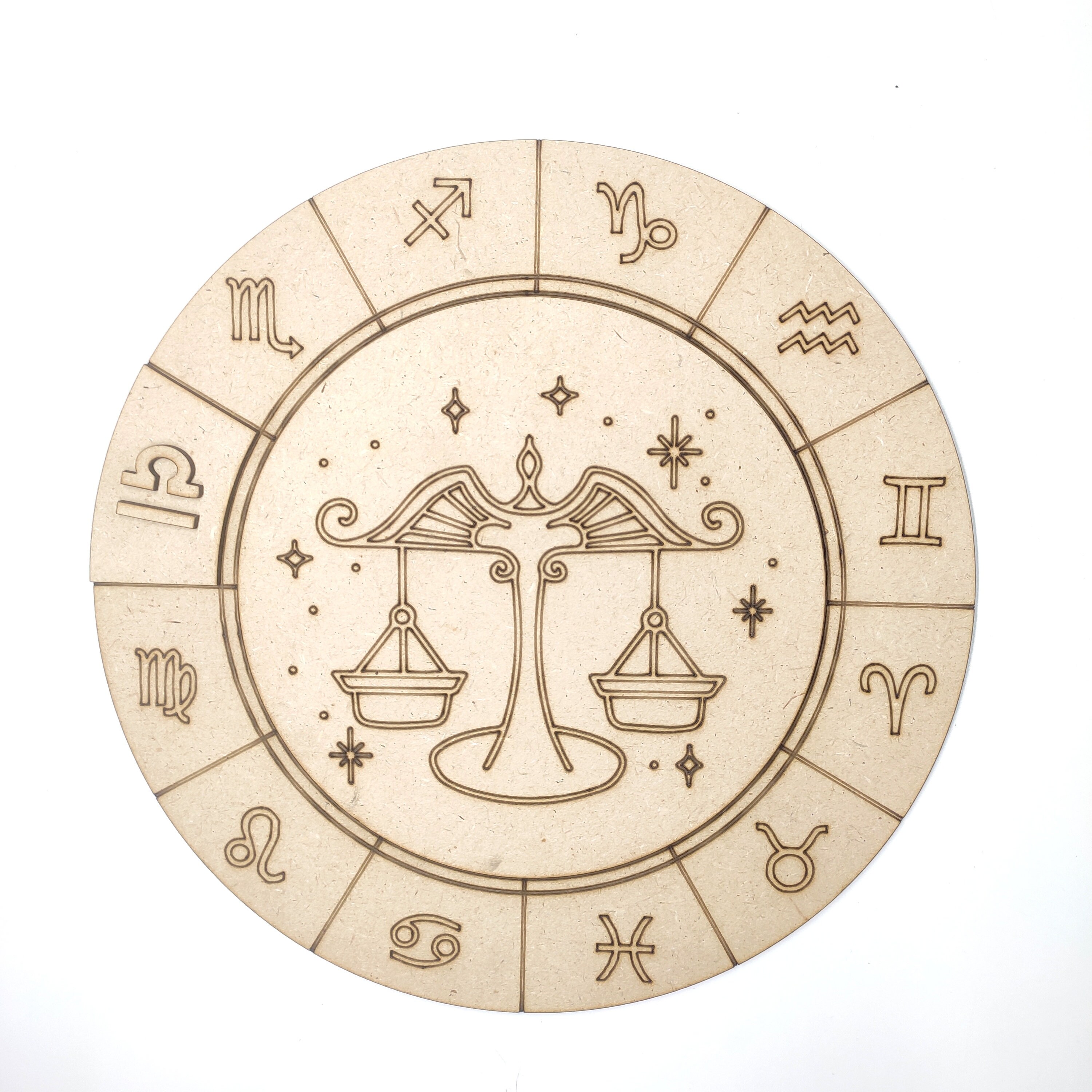 Libra Zodiac Sign Cut File for Glowforge and Laser Zodiac | Etsy