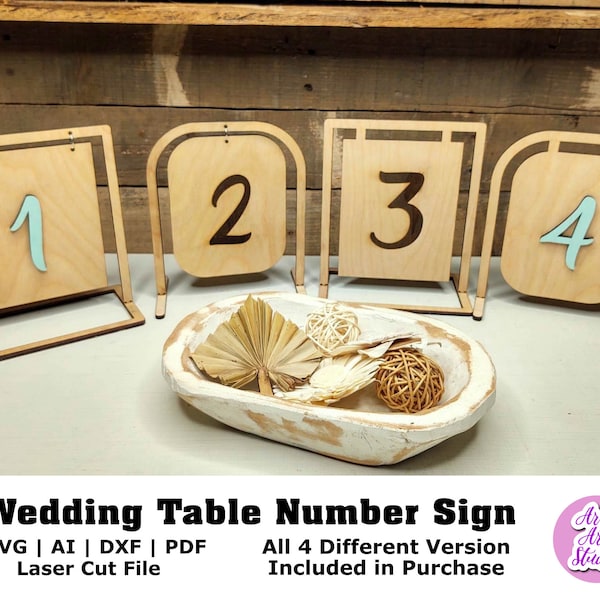 Table Numbers Svg - Etsy