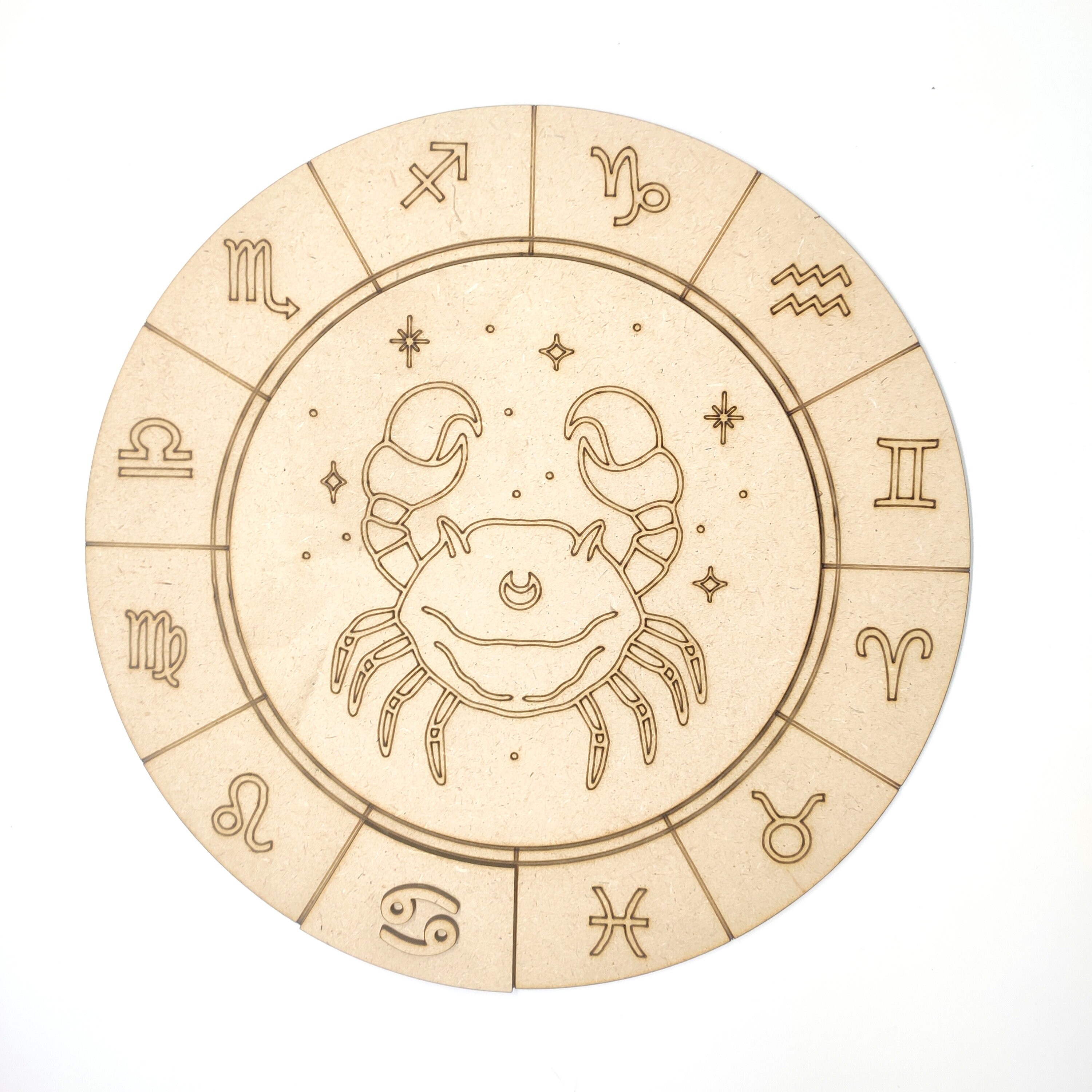 Cancer Zodiac Sign Cut File for Glowforge and Laser Zodiac - Etsy