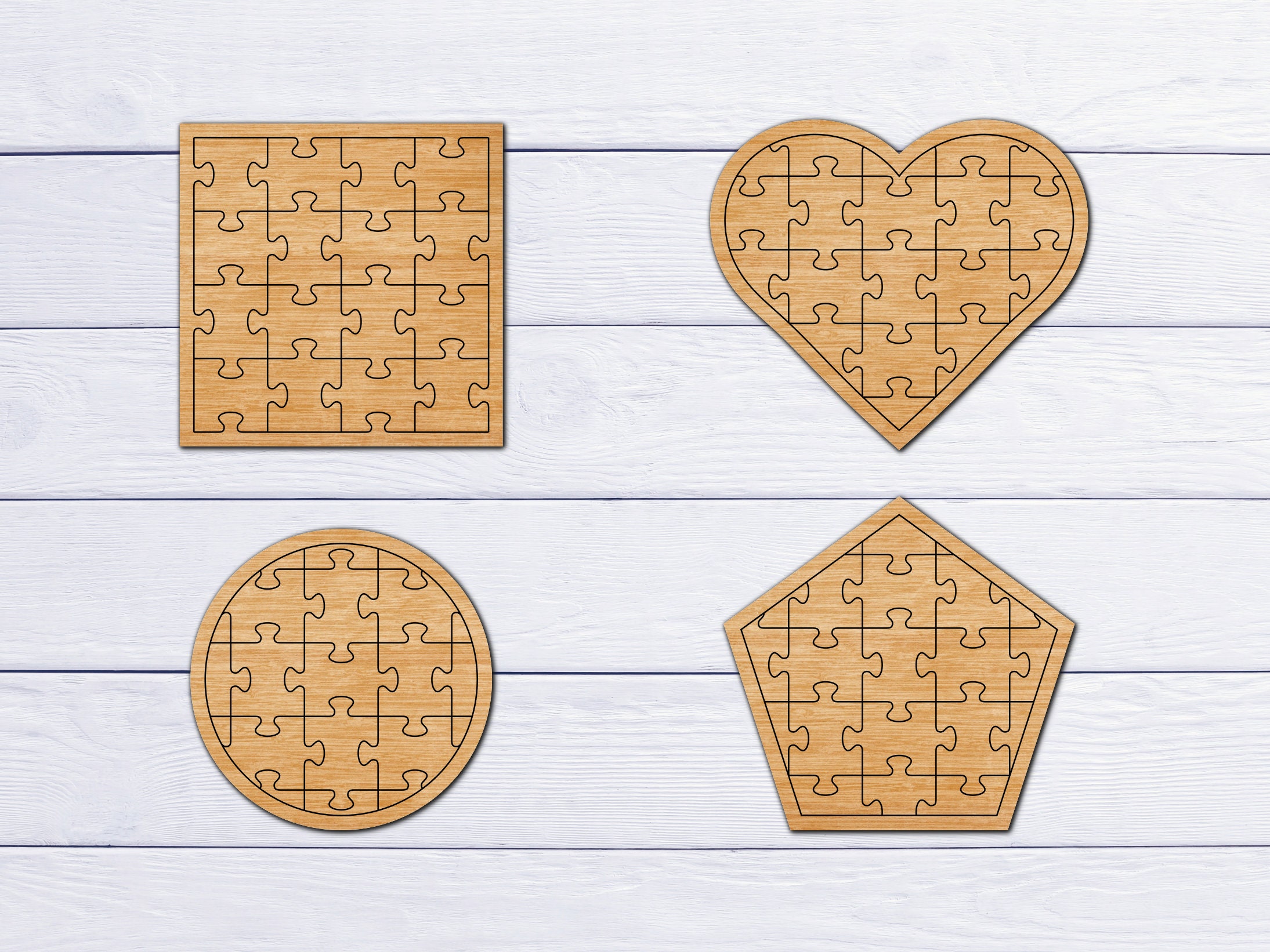 Jigsaw Puzzle SVG Laser Cut File Puzzle Svg Jigsaw Pieces - Etsy UK