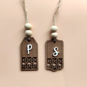 Rattan Stocking Name Tags SVG Laser Cut File, 7 Different Shapes and 3 ...