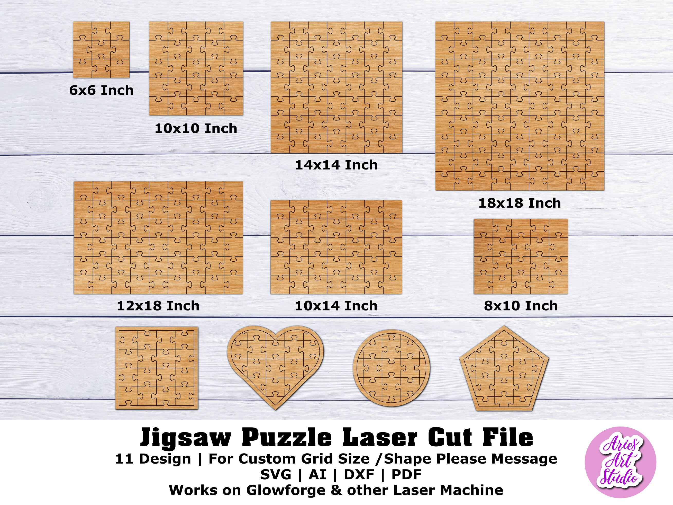 Jigsaw Puzzle SVG Laser Cut File Puzzle Svg Jigsaw Pieces - Etsy