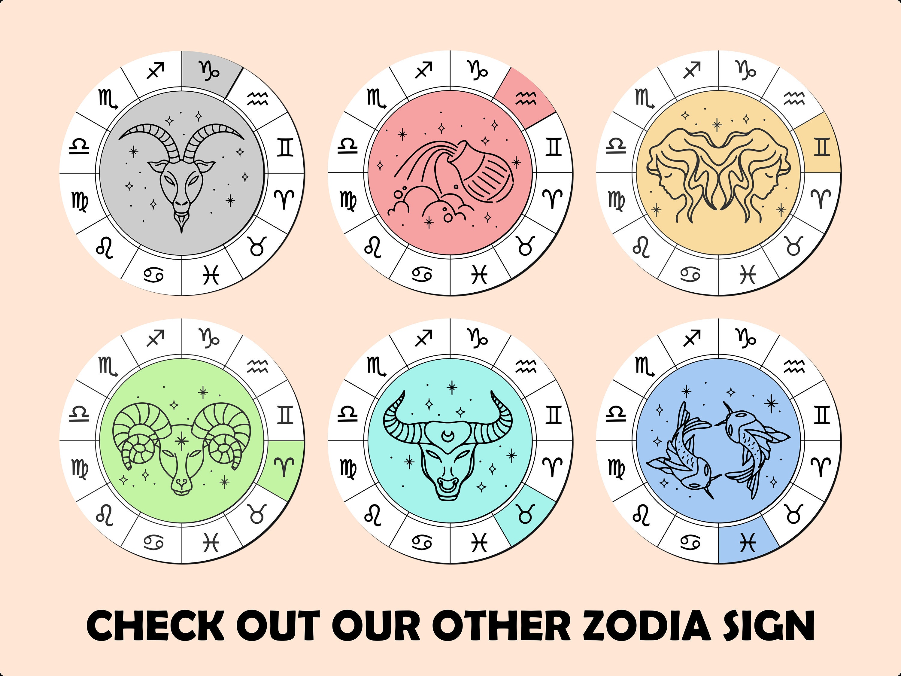 Libra Zodiac Sign Cut File for Glowforge and Laser Zodiac | Etsy