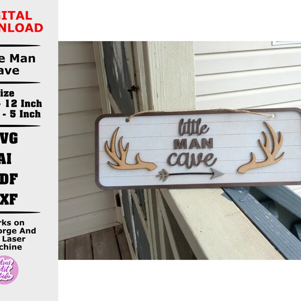 Little Man Door Sign - Etsy