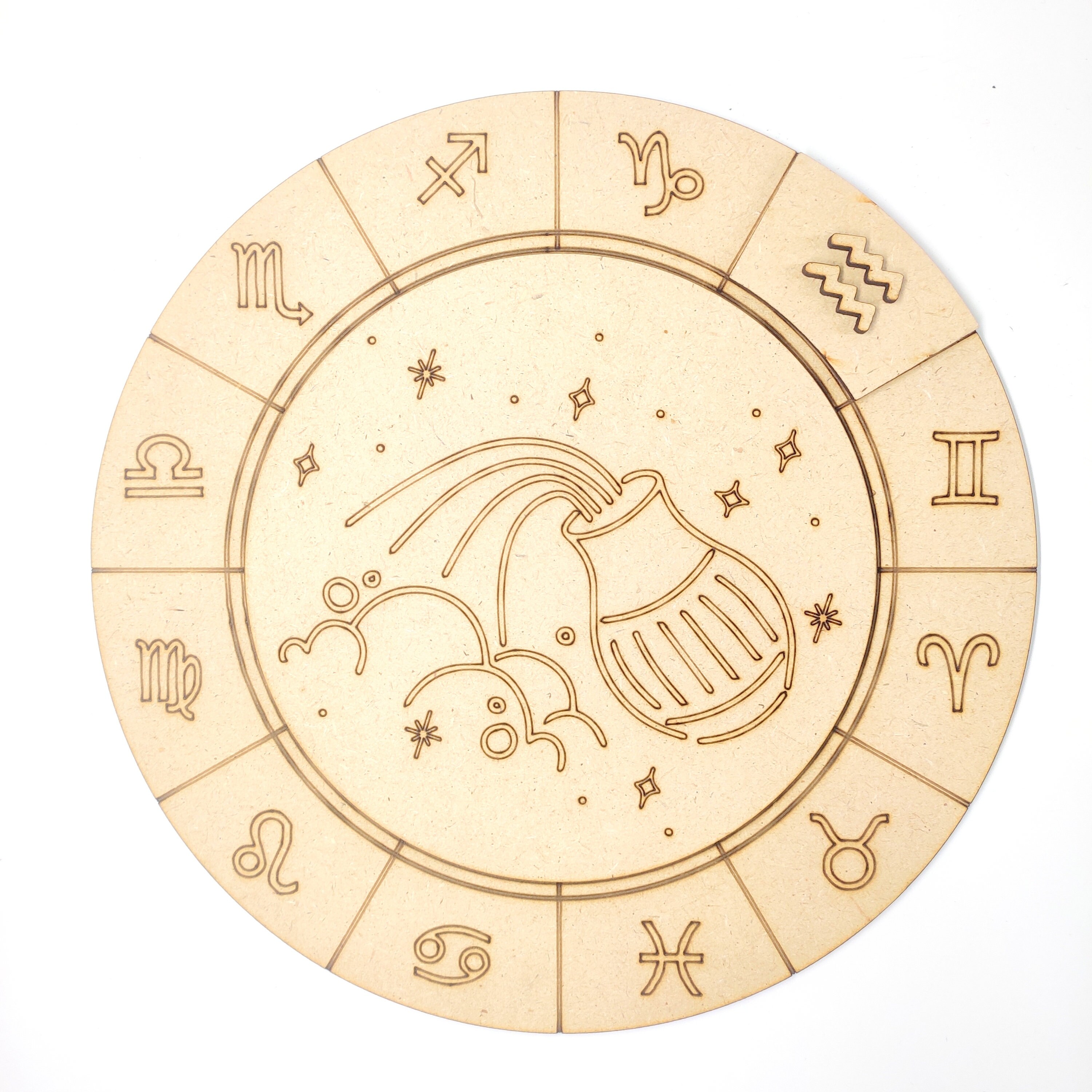 Aquarius Zodiac Sign Cut File for Glowforge and Laser Zodiac - Etsy